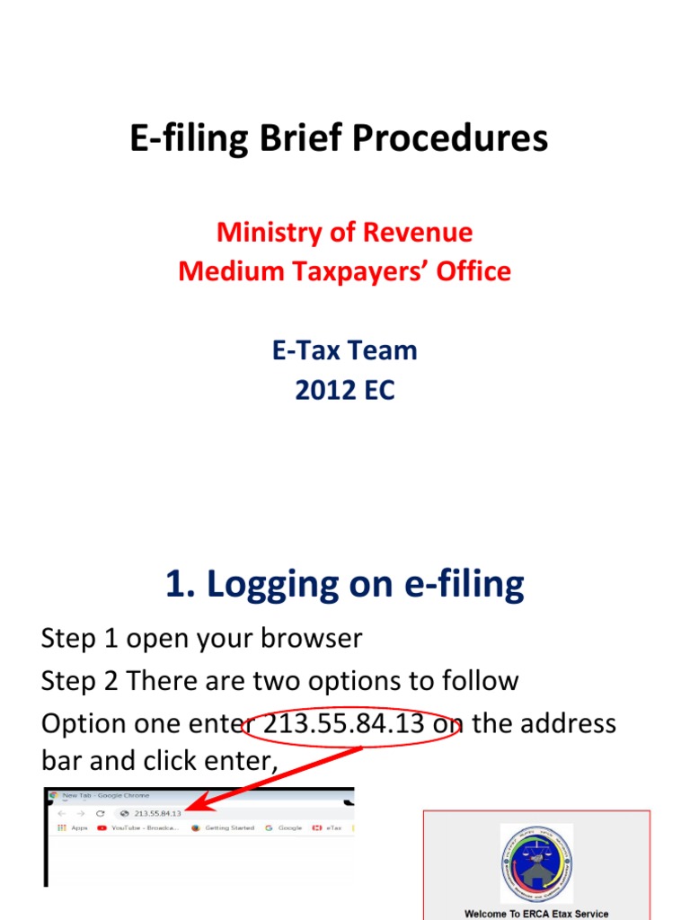 E-Filing Guide for Medium Taxpayers | PDF | Irs Tax Forms | Withholding Tax