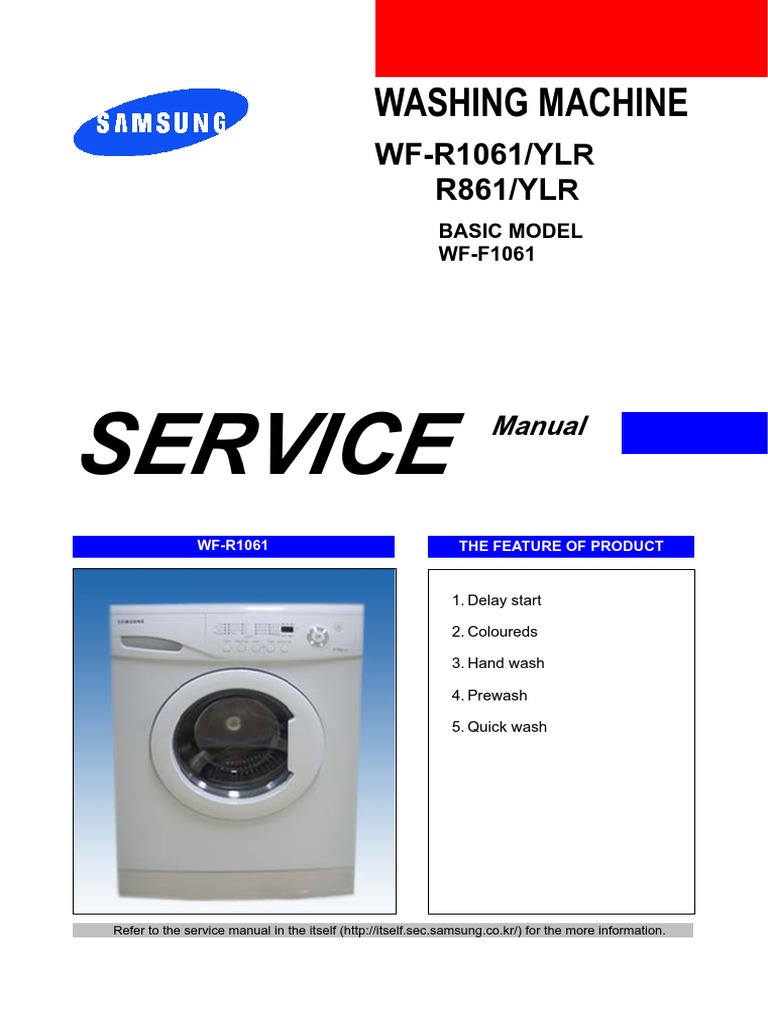 Service: Washing Machine | PDF | Printed Circuit Board | Washing Machine