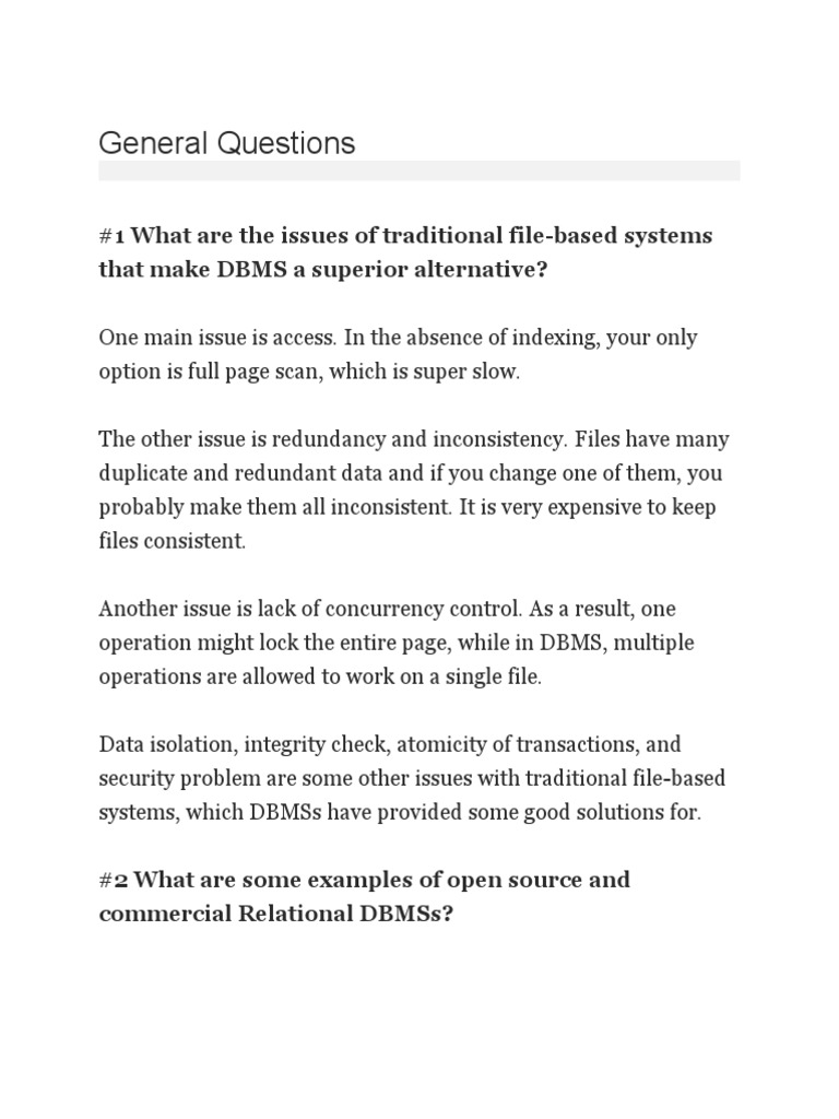 Advanced DBMS Viva :: New Edition | PDF | Databases | Database Index