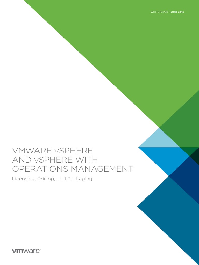 Vmware Sphere AND Sphere With Operations Management: Licensing, Pricing ...