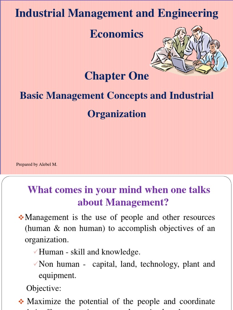 CH 01 Basic Management Concepts and Industrial Organization | PDF ...