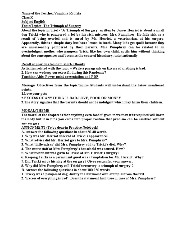 Lesson Plan A Triumph of Surgery | PDF | Reality Television | Coffee
