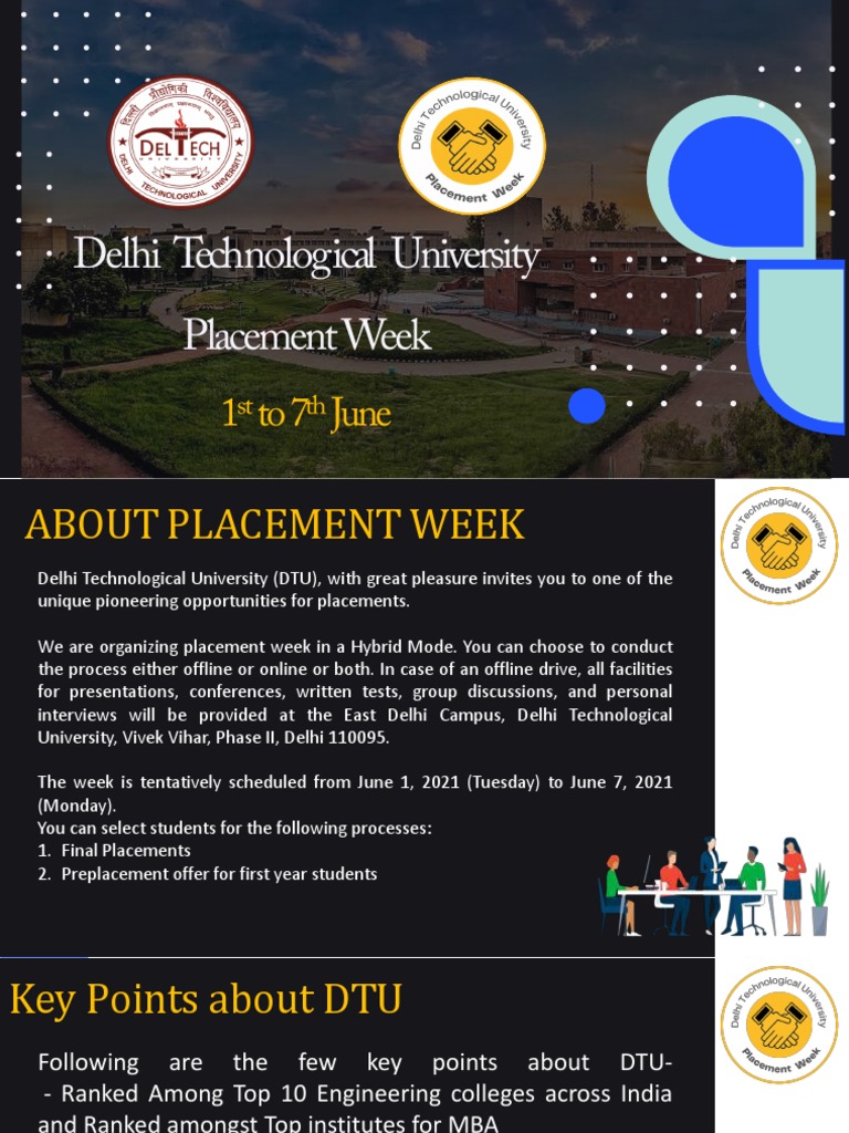 DTU Placement Week Brochure 2021 | PDF | Analytics | Master Of Business ...