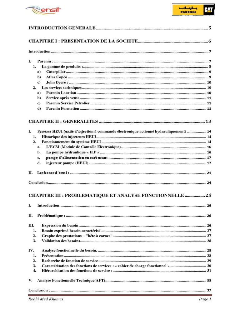Rapport Final | PDF | Injection (moteur) | Piston