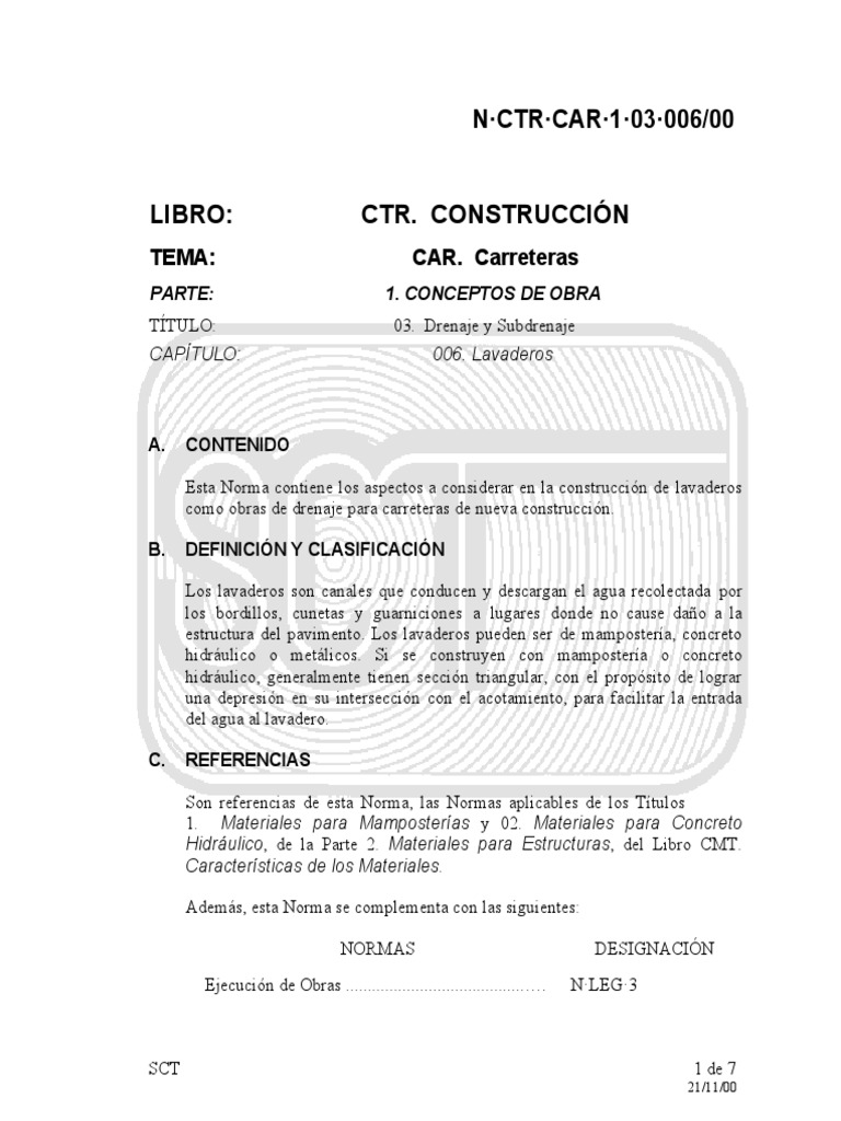 N Ctr Car 1 03 006 00 Pdf Revestimiento Acero