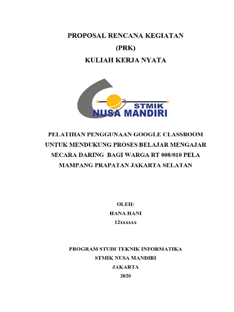 Contoh Proposal KKN Ok | PDF