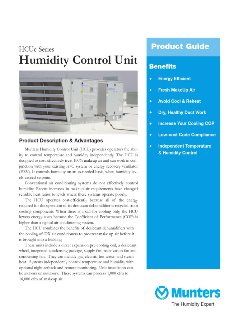 Humidity Control Unit: Hcuc Series | PDF | Air Conditioning | Transport ...