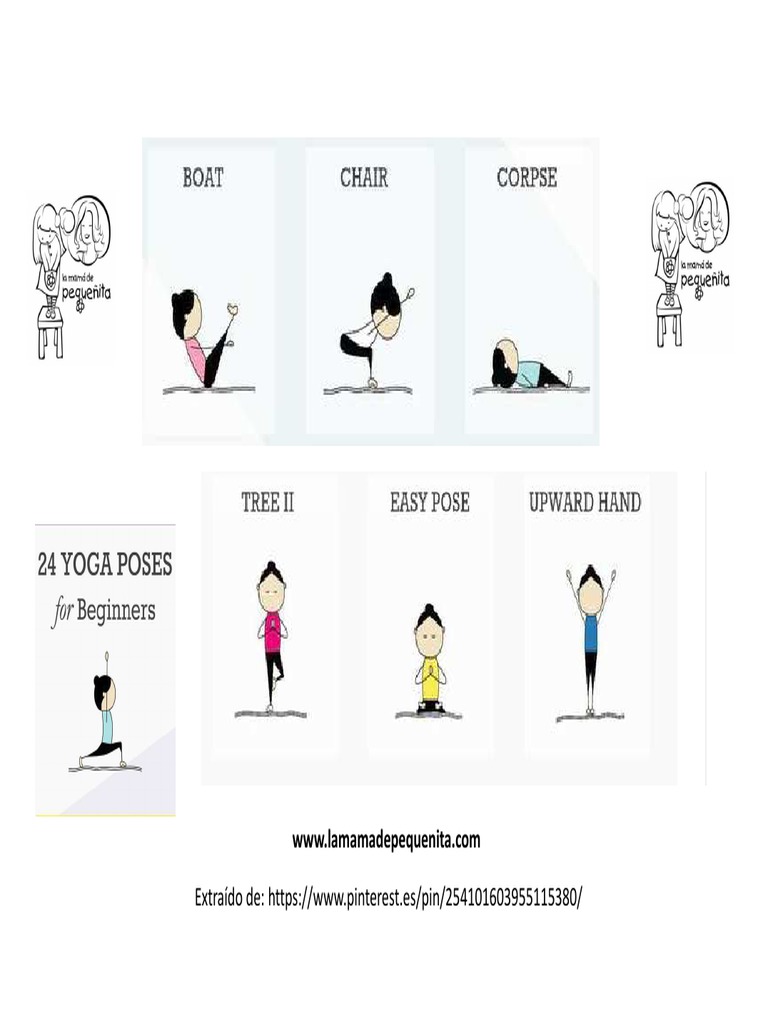 24 Posturas de Yoga para Principiantes | PDF