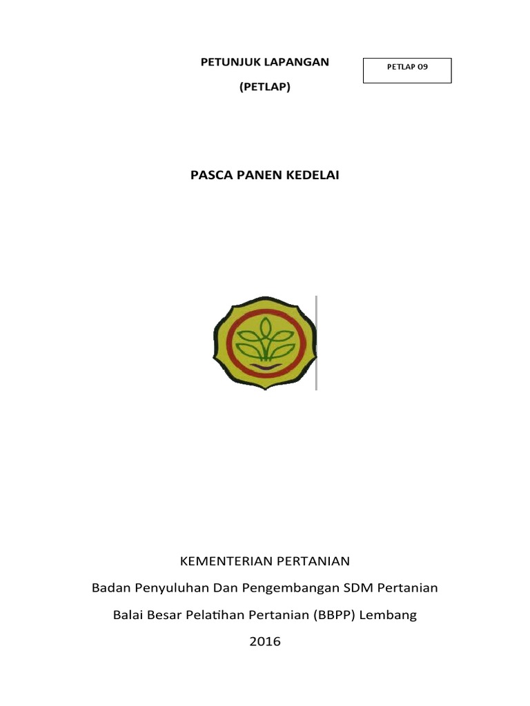 Petlap Pasca Panen Kedele | PDF