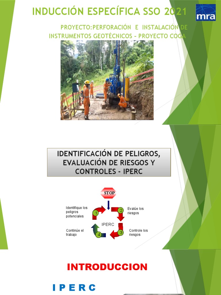 Inducc. Esp. Iperc, Matpel, Epps | PDF | Riesgo | Factores humanos y ergonomía