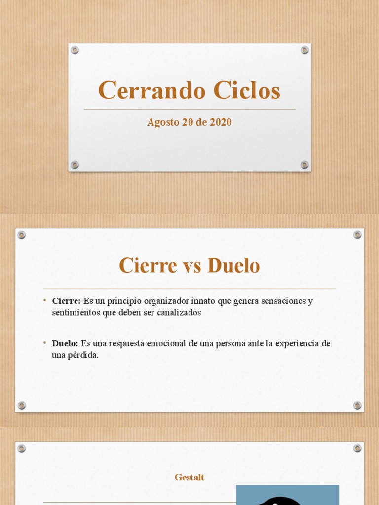 Cerrando Ciclos | PDF