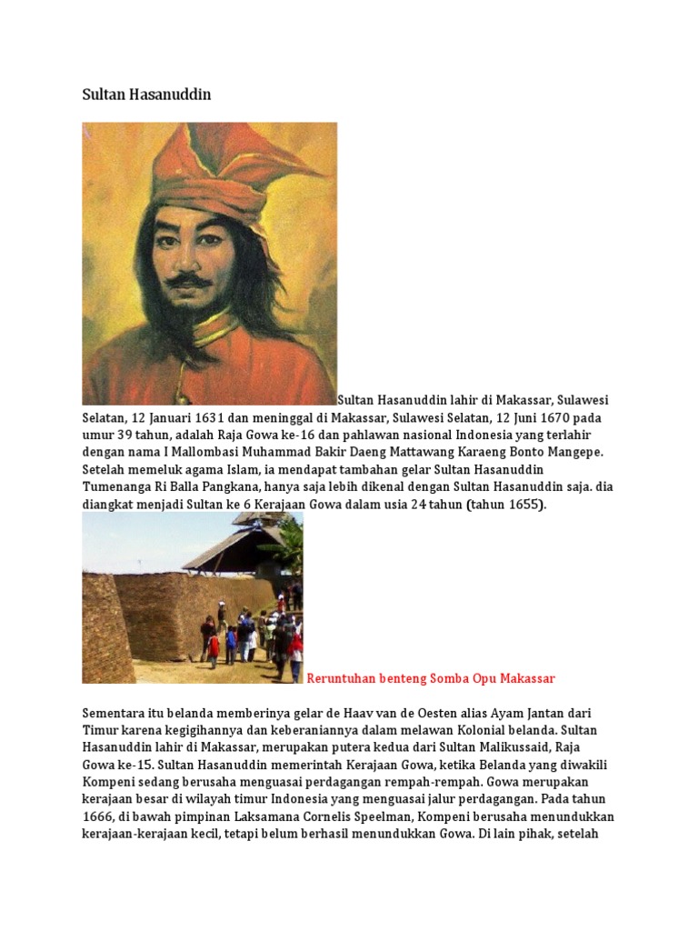 Sultan Hasanuddin | PDF | Klasik