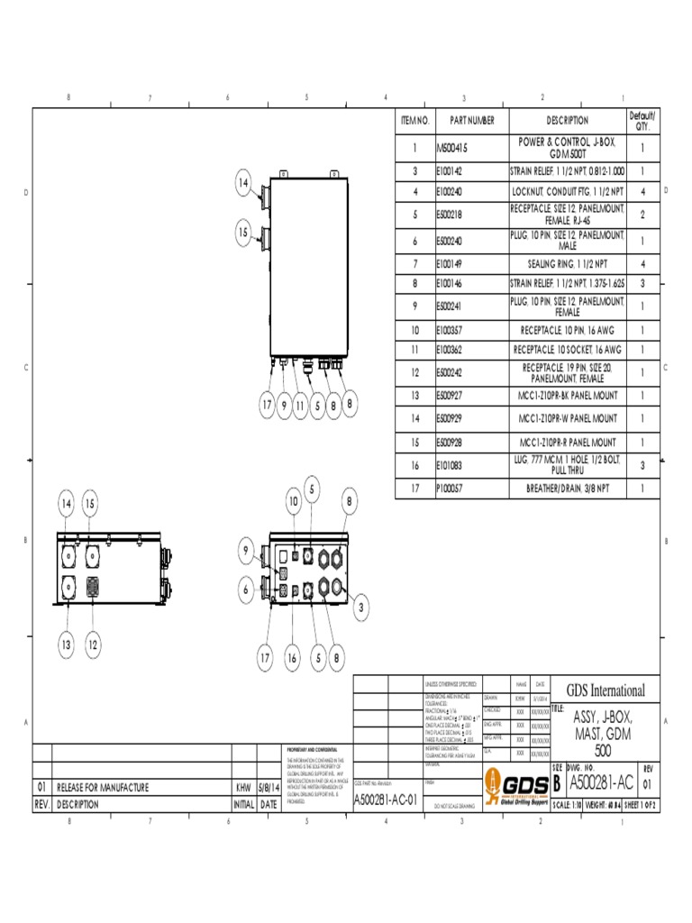 GDM 500-650 Juction Box | PDF | Ac Power Plugs And Sockets | Manufactured Goods