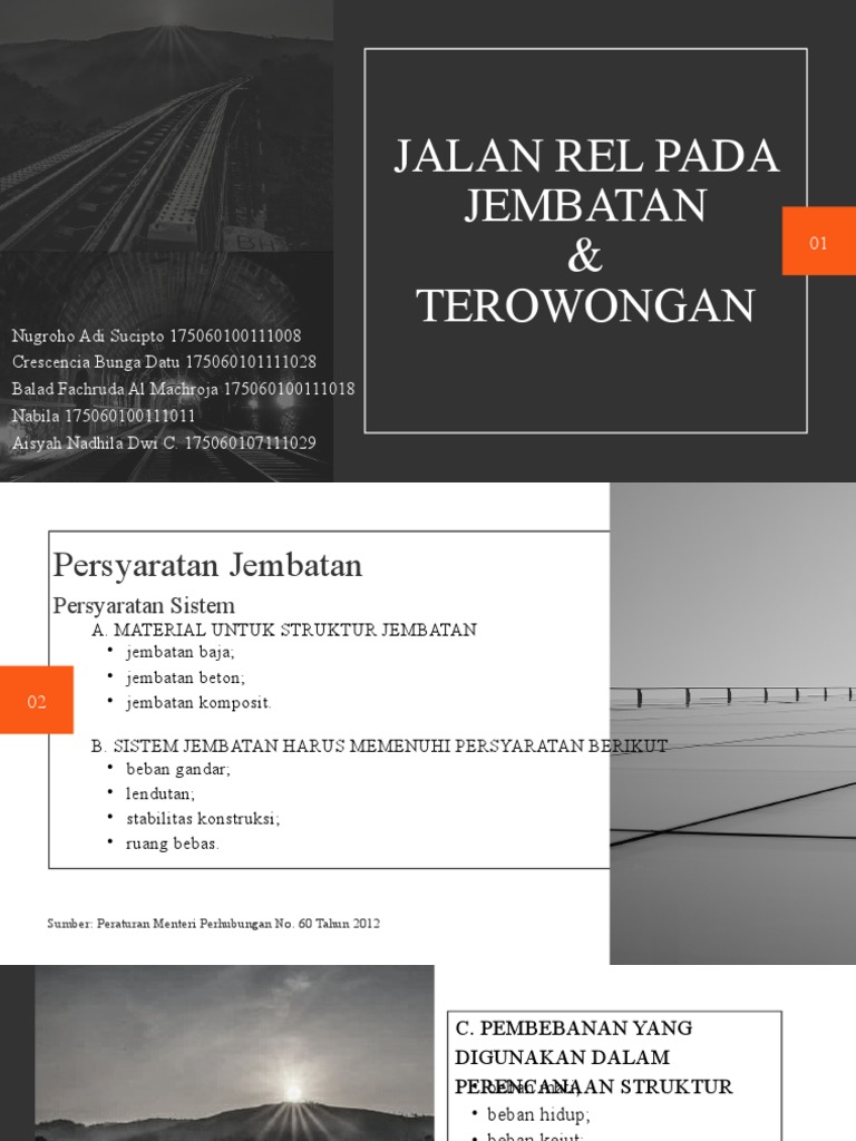 Jalan Rel Pada Jembatan & Terowongan | PDF