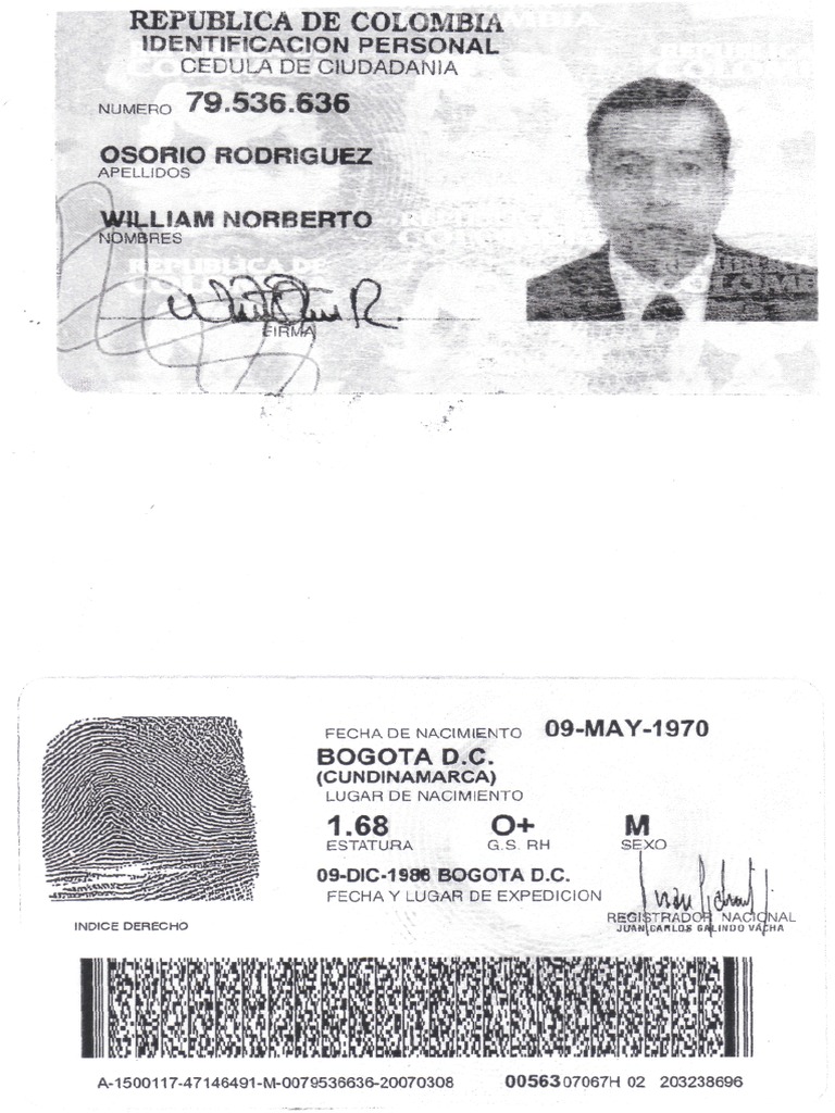 Cedula William | PDF