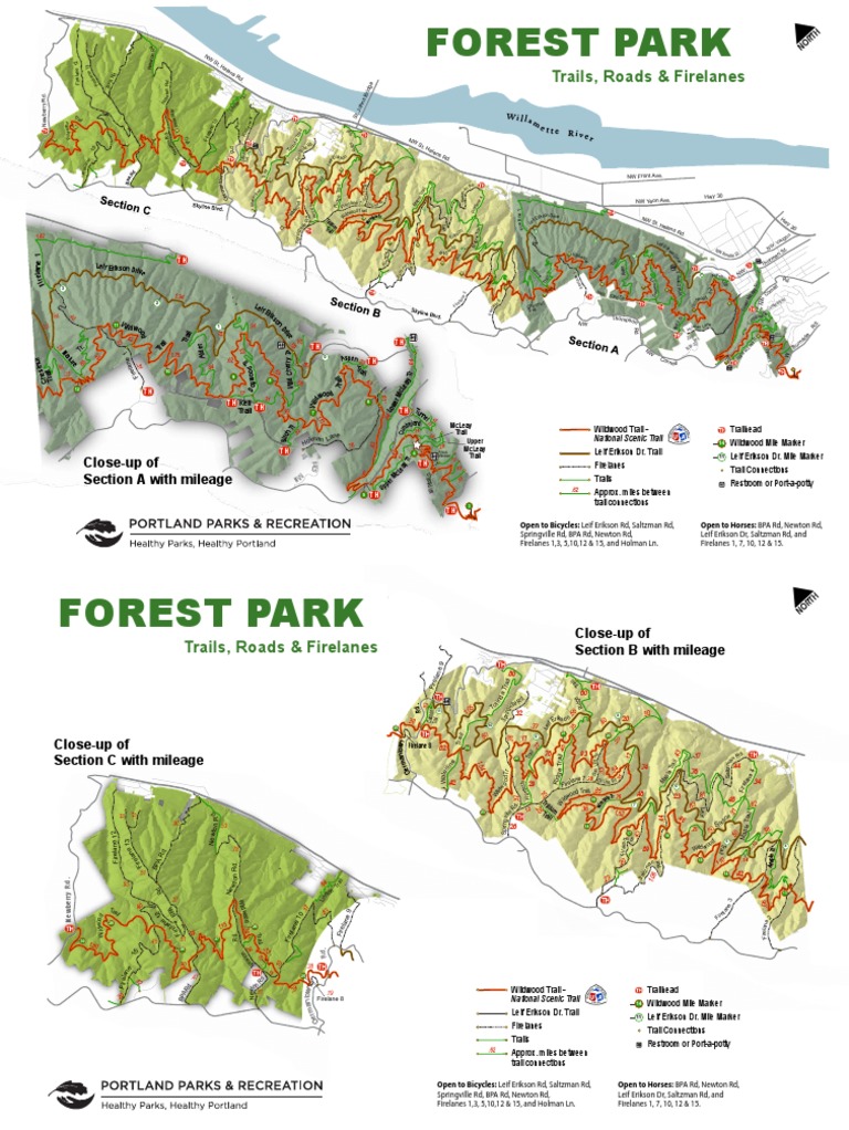 Forest Park Trails Printable Map | PDF