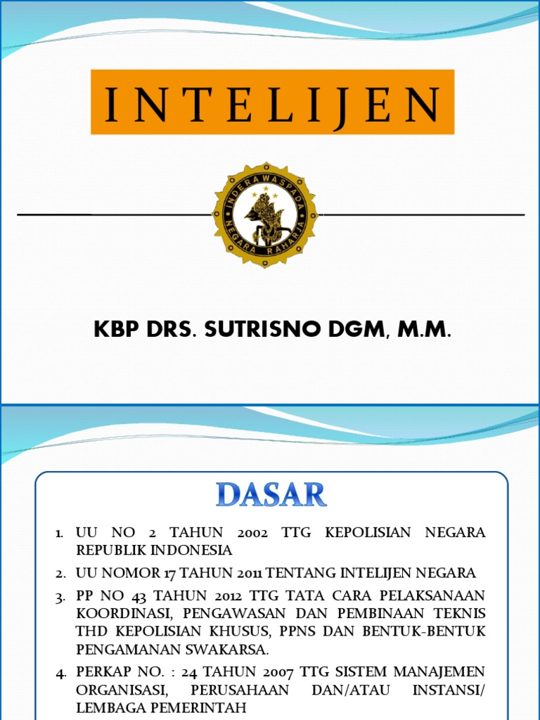 Roda Perputaran Intelijen TNI | PDF
