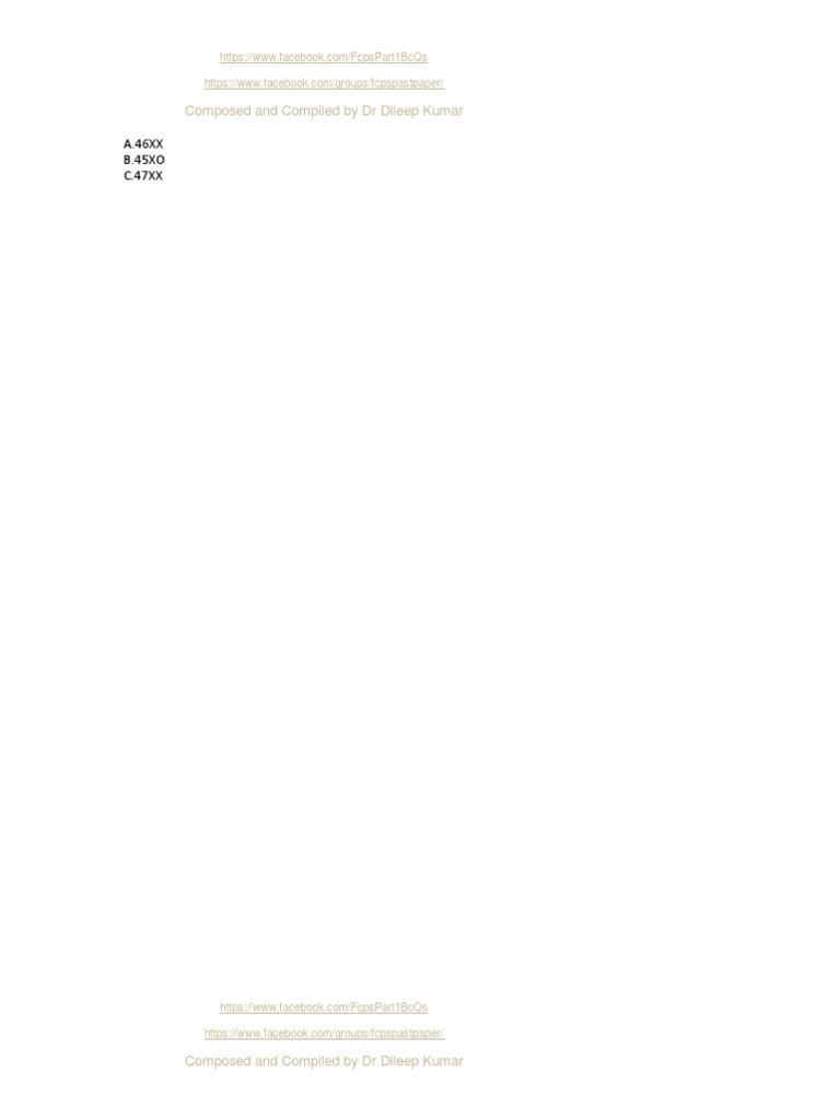 Solved Passed Paper FCPS Part-2 Daleep | PDF | Pancreas | Elbow