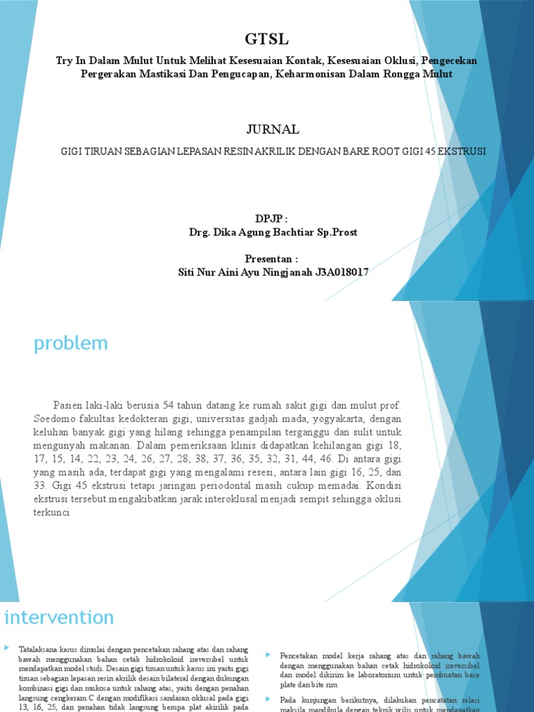 GTSL (Try In, Insersi, Kontrol) Siti | PDF