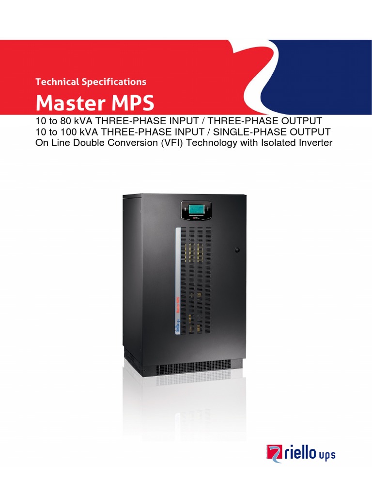 Master MPS: Technical Specifications | PDF | Power Inverter | Power Supply