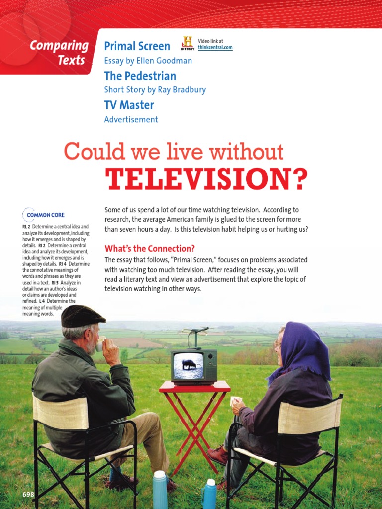 Could We Live Without: Television? | Download Free PDF | Writers | Ray ...