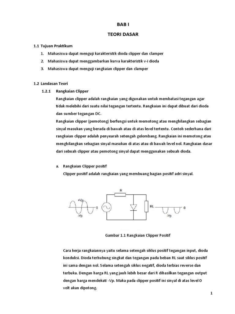 Laporan Lab Pte 1 Clipper Clamper | PDF