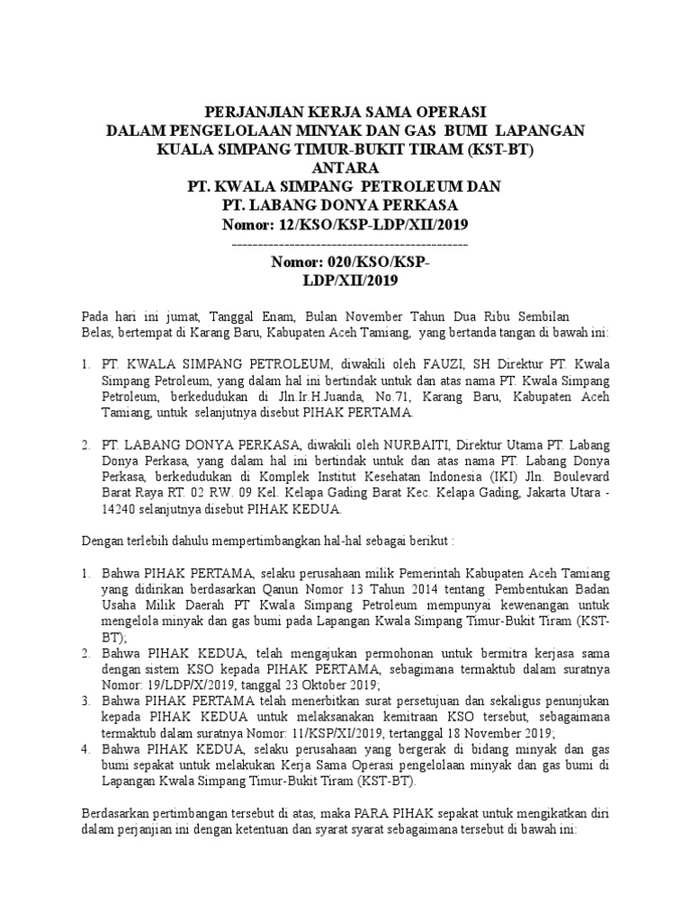 BAHAN LATIHAN MHS-DRAFT KSO FINAL Jam 20.00 | PDF