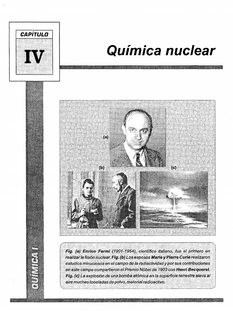 04.química Nuclear | PDF | Núcleo atómico | Desintegración radioactiva