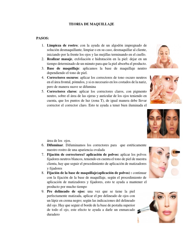 Teoria de Maquillaje | PDF | Ceja | Productos cosméticos