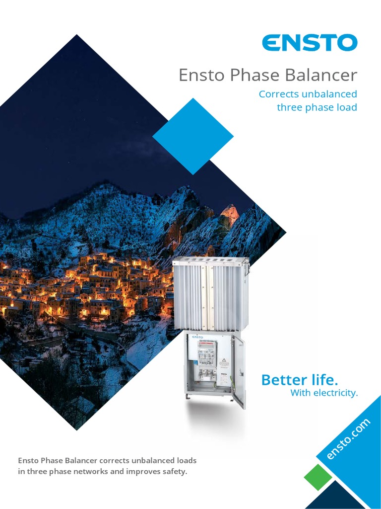 Ensto Phase Balancer Web en | PDF | Electrical Grid | Physical Quantities
