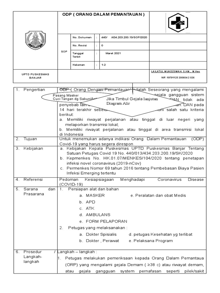 Sop Pemantauan Isolasi Mandiri | PDF Sop Pemantauan Isolasi Mandiri | PDF