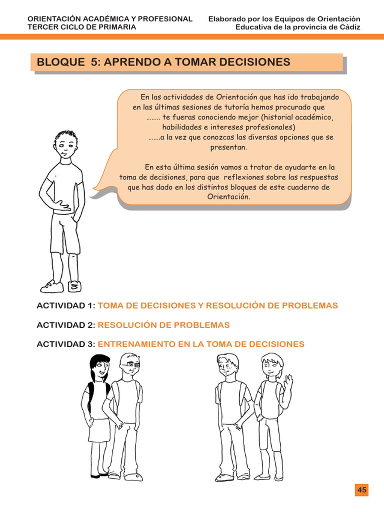 Hojas De Trabajo Sobre Habilidades Para La Toma De Decisiones El