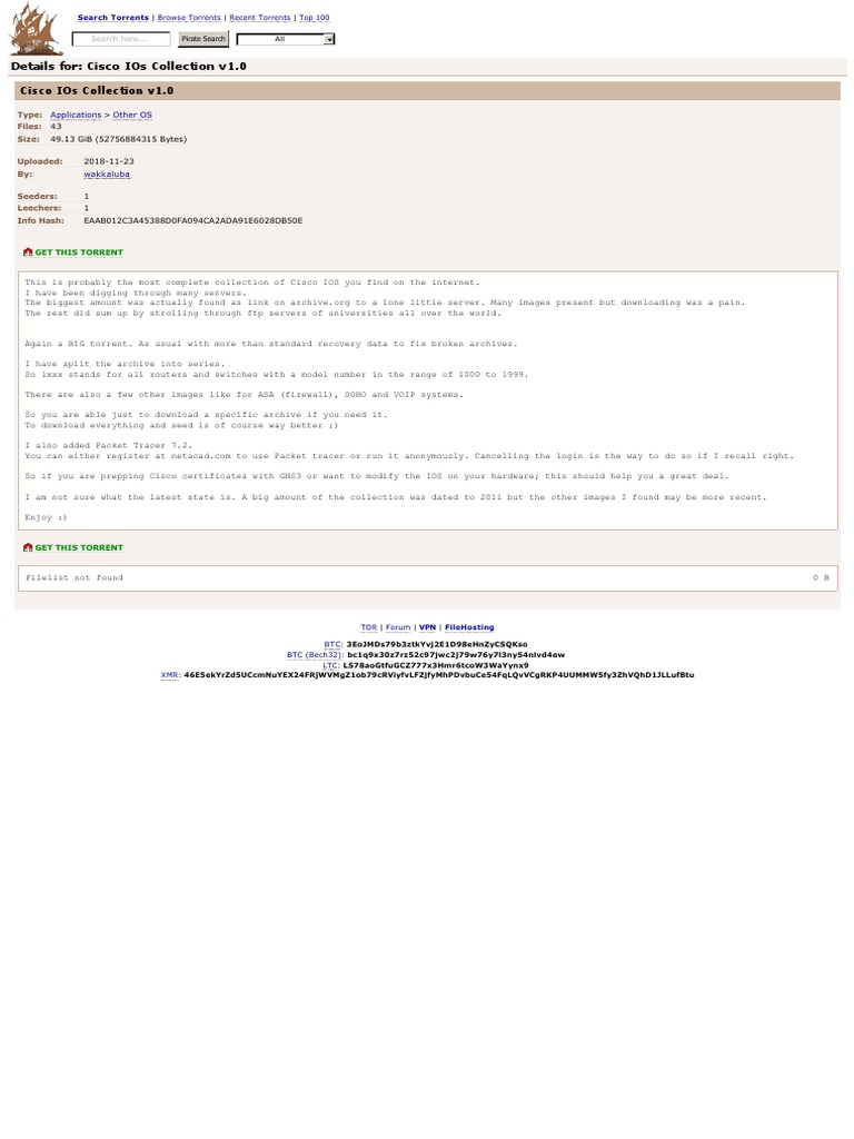 Pirate Bay - The Galaxy's Most Resilient Bittorrent Site | PDF | Online ...
