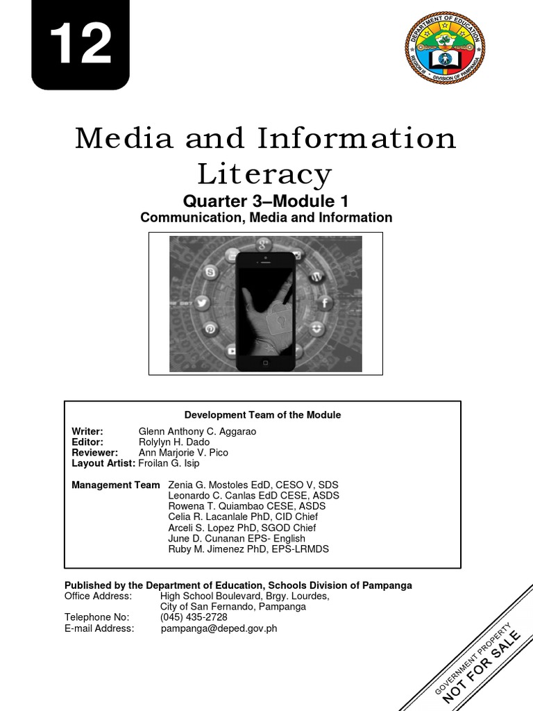 Communication in Media Literacy Module 1 | PDF | Nonverbal ...