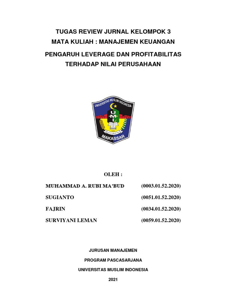 Review Jurnal KLP 3 | PDF