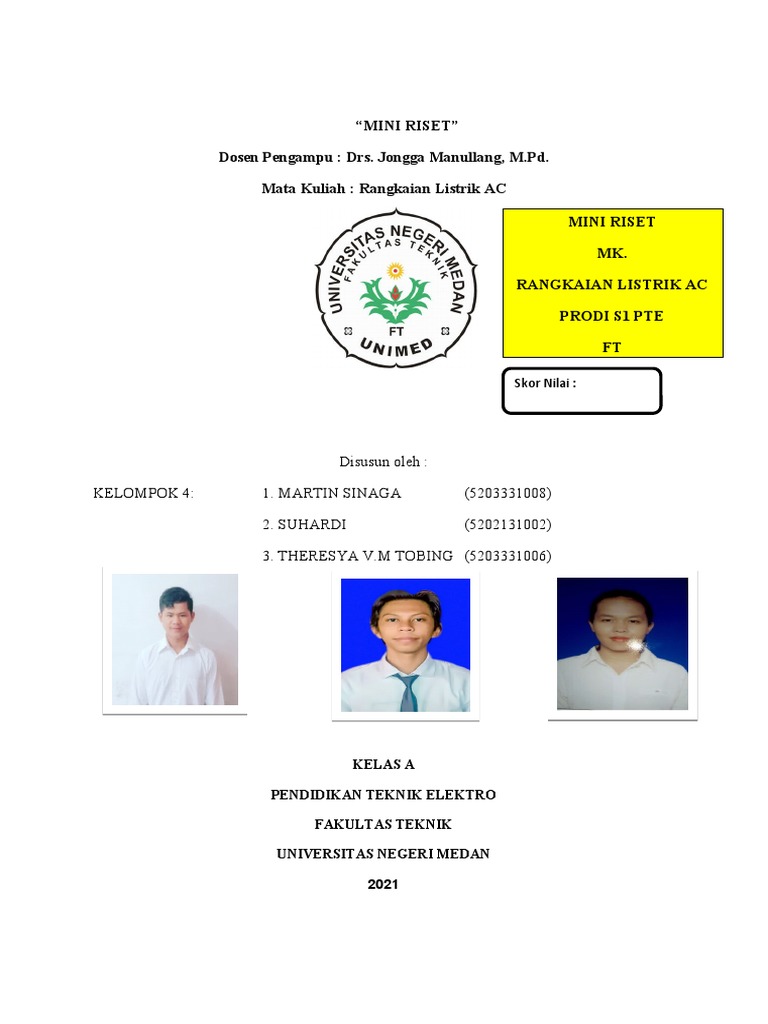 Mini Riset Kelompok 4 Rangkaian Listrik Komersil | PDF
