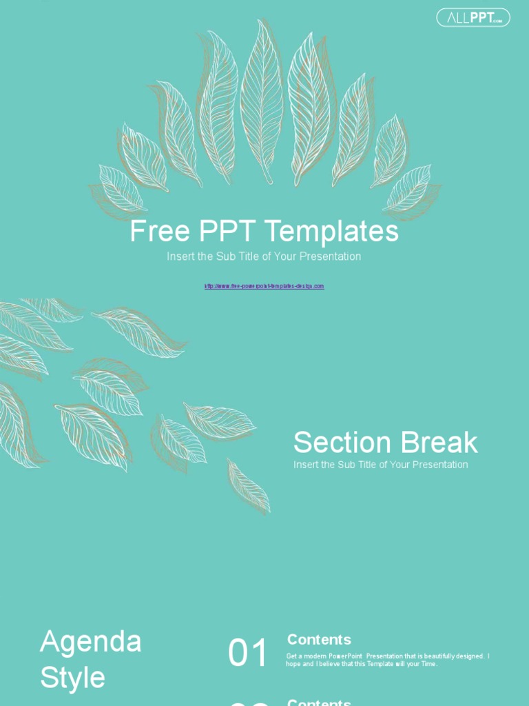 Linear Leaves Pattern PowerPoint Templates | PDF | Infographics | Page ...