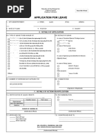 Civil Service Form No.6 Revised 2020 Application For Leave | PDF ...