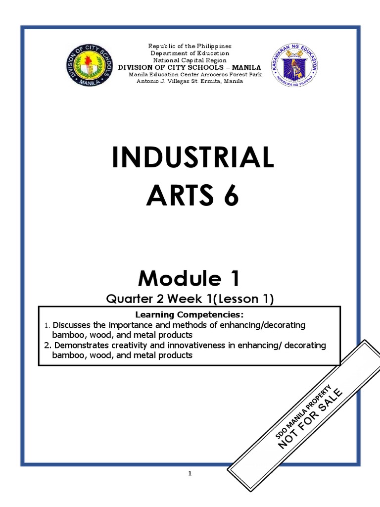 TLE-TE 6 Q2 Mod1 Industrial Arts | PDF | Varnish | Paint