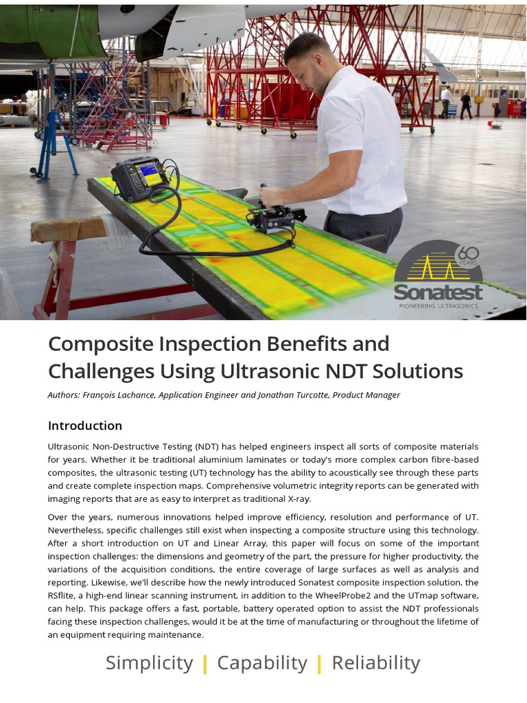 Composite Inspection Benefits and Challenges Using Ultrasonic NDT ...