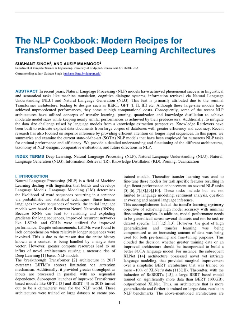 NLP Cook BOOK With Transformers | PDF | Artificial Intelligence ...