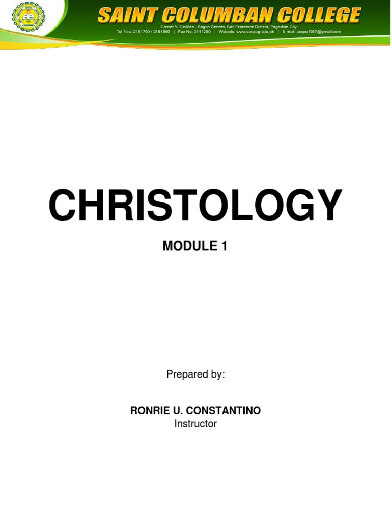 Christology Module 1 | PDF | Christology | Gospel Of Matthew