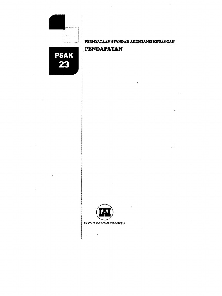PSAK 23 (Revisi 2014) - Pendapatan | PDF