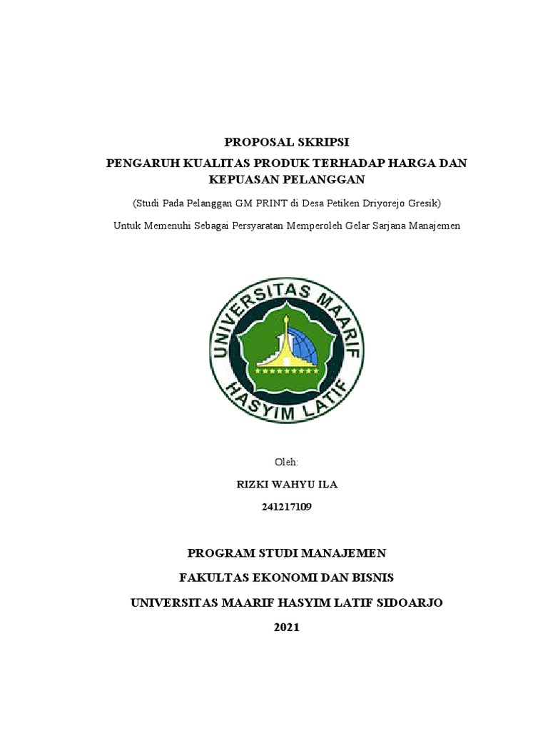 Pengaruh Kualitas Produk terhadap Harga | PDF | Bisnis | Seni