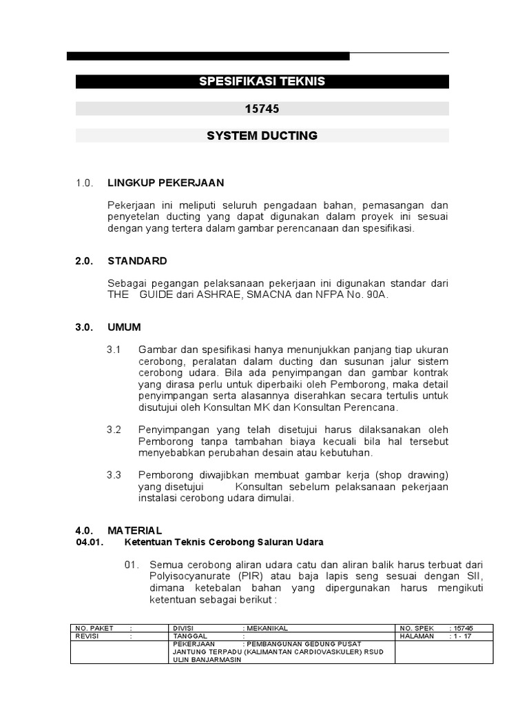 02 - 15745 Sistem Ducting | PDF