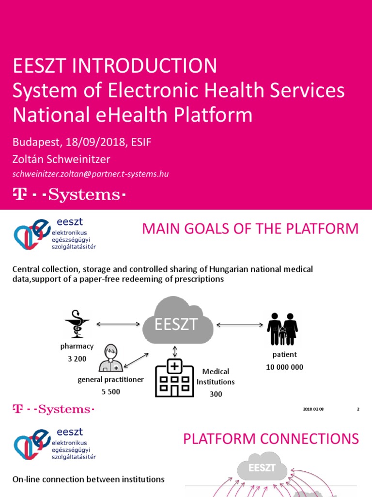 3 - SCHZ - EESZT - Bemutat+ - ESIF - v2 Eng | PDF | Pharmacy | Medical ...