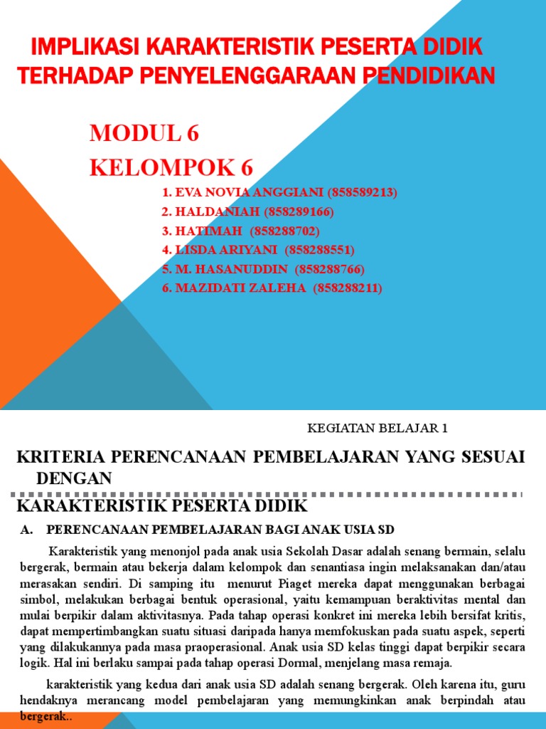 PPD Kel 6 Modul 6 | PDF