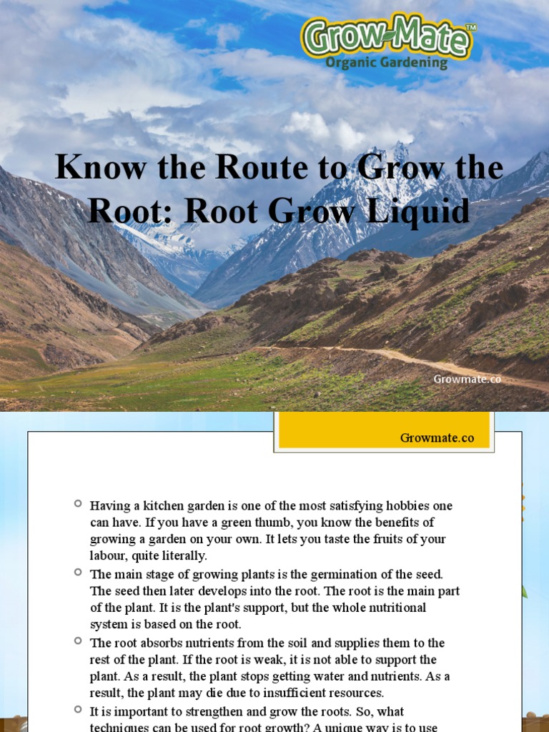 Enhance Plant Growth with Root Liquid | PDF | Root | Plants