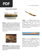 Kalinga's Traditional Instruments | PDF | Flute | Music Production