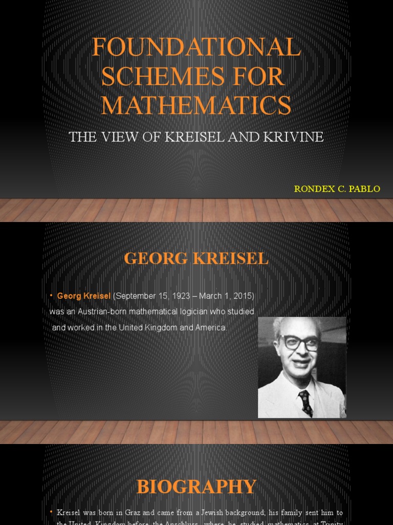 Foundational Schemes For Mathematics | PDF | Model Theory | Logic